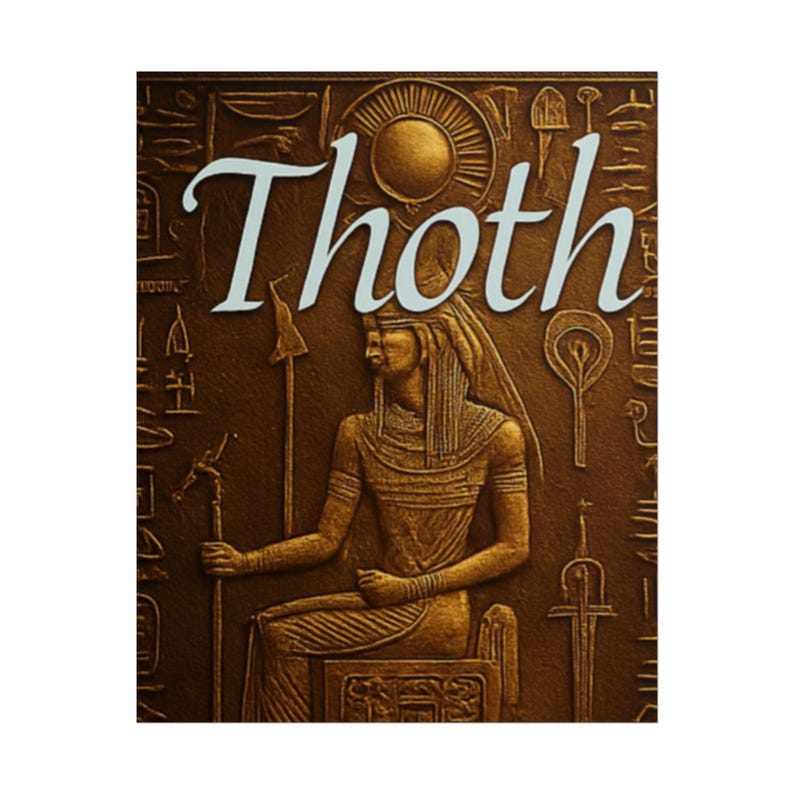 Ancient Egyptian Thoth Art Print - Rolled Poster, Wall Decor, Home ...