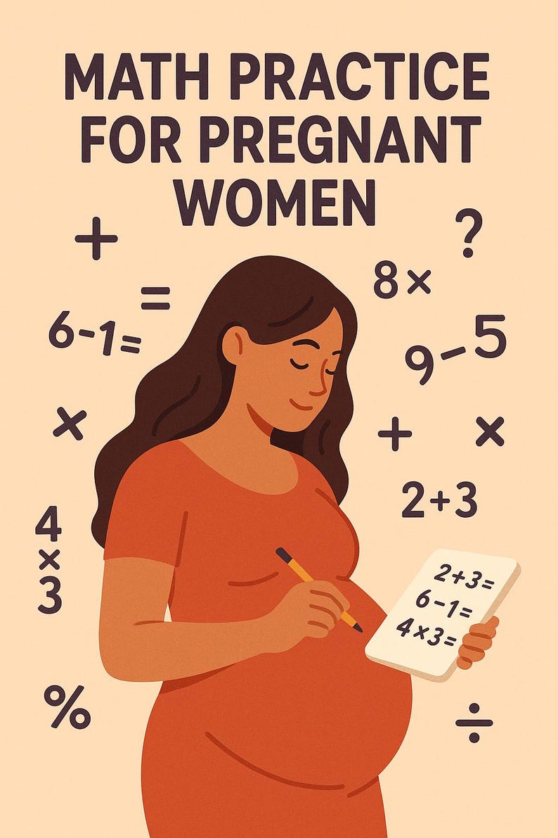 Pregnancy Brain Boost Worksheets, Math Activities (printable) - Etsy