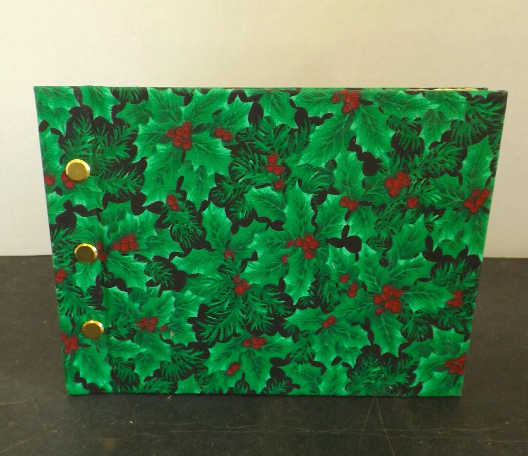 Handcrafted "holly" Refillable Book With Handmade Paper - Etsy