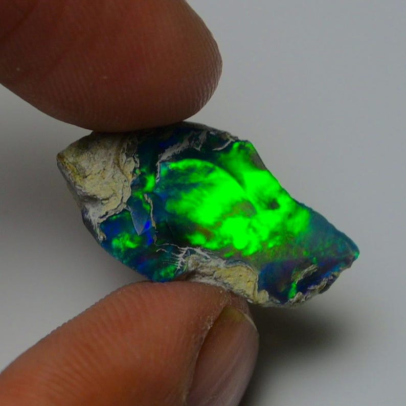 Blue Ethiopian Opal Rough, Welo Fire Opal, 5.25 Cts - Etsy