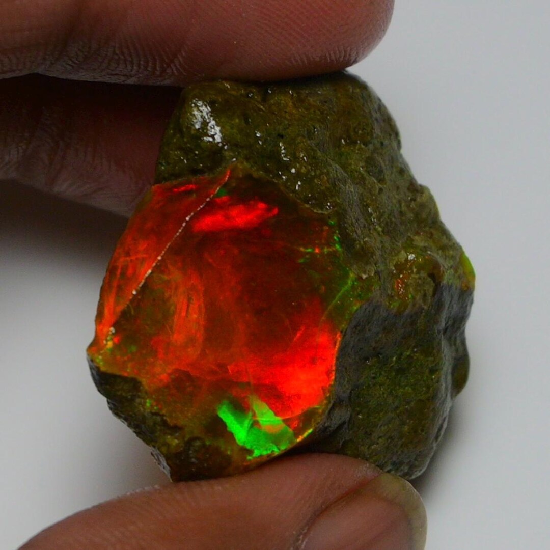 Stunning Ethiopian Opal Rough 50.75 Carats Large OIL Opal Specimen ...
