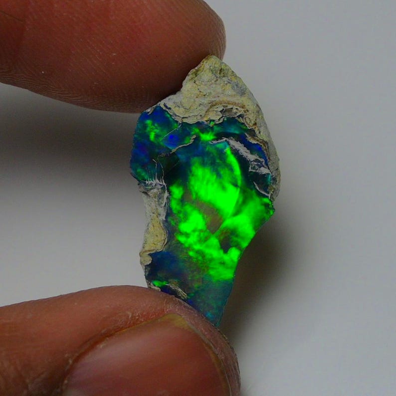 Blue Ethiopian Opal Rough, Welo Fire Opal, 5.25 Cts - Etsy