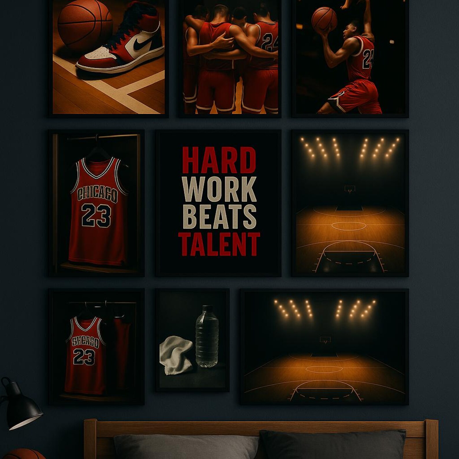 Basketball Wall Art Set – 8 Digital Prints | Teen Room Decor | Hard ...