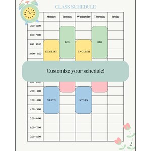 Cute Pastel Student Planner | Editable Canva Template | Digital Daily ...