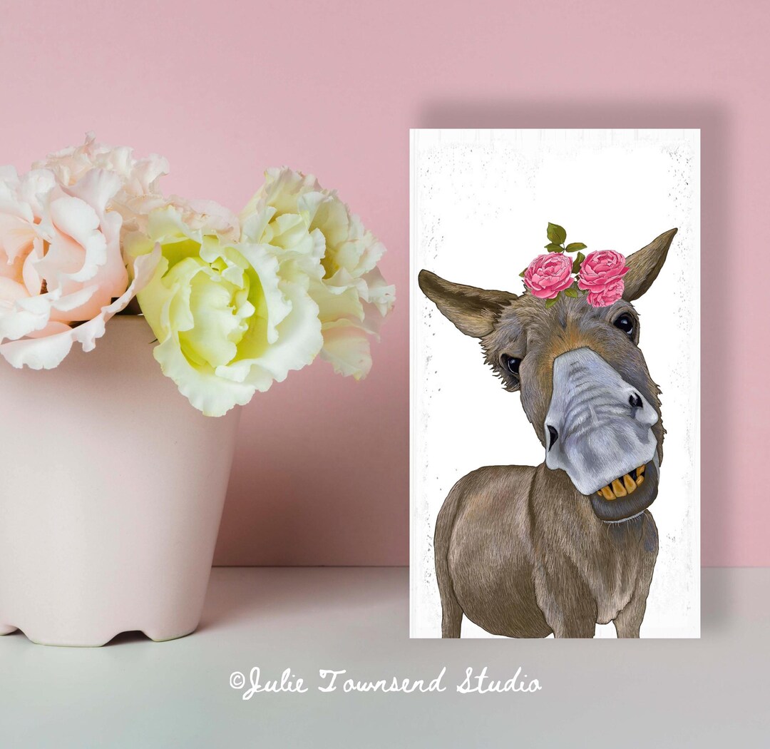 Farm Donkey Decoration - My Wooden Block Art Will Give Your Home That ...
