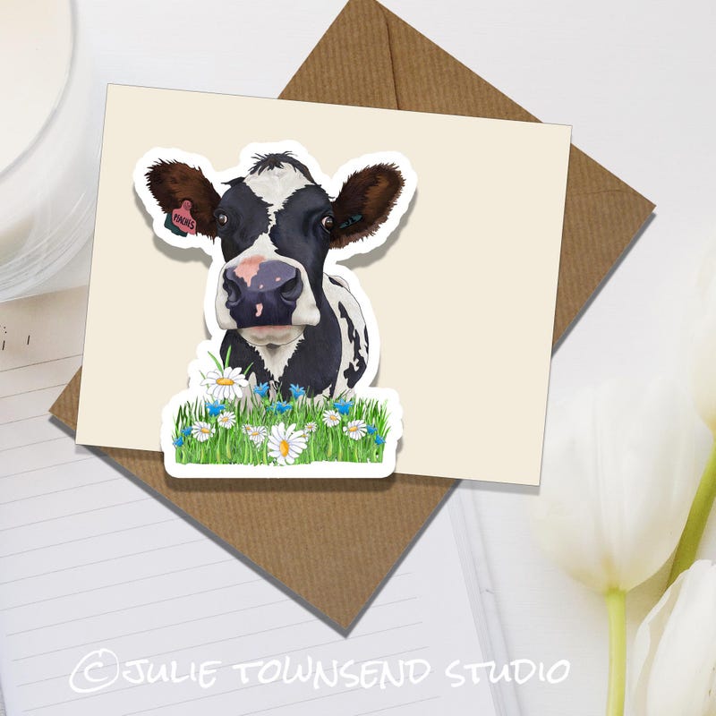 Cute Cow Stickers - Etsy
