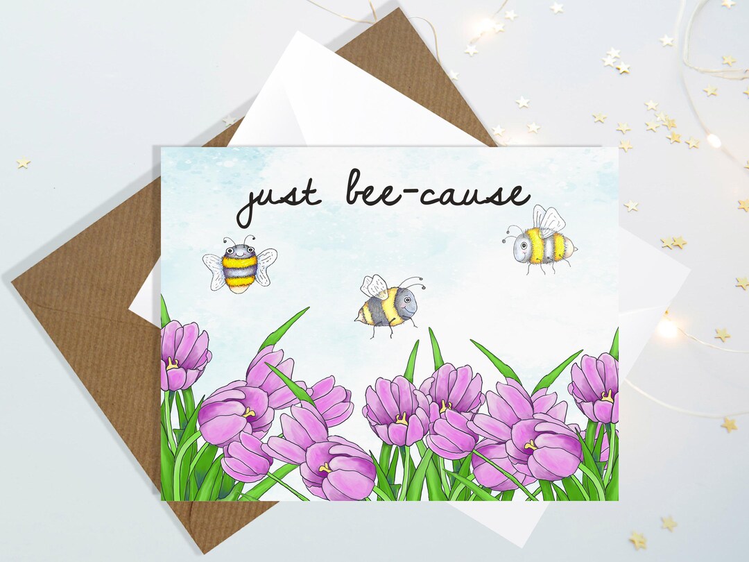 Adorable Honey Bee Note Card Set - Anytime Bee Cards - Spring Pink ...