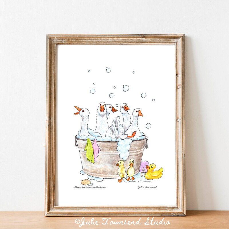 Gaggle of Geese Wall Art - Etsy