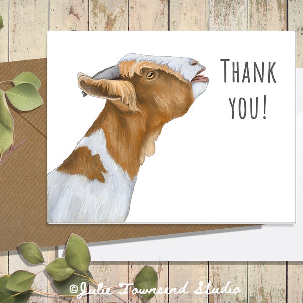 Baby Goat Thank You Cards - Etsy