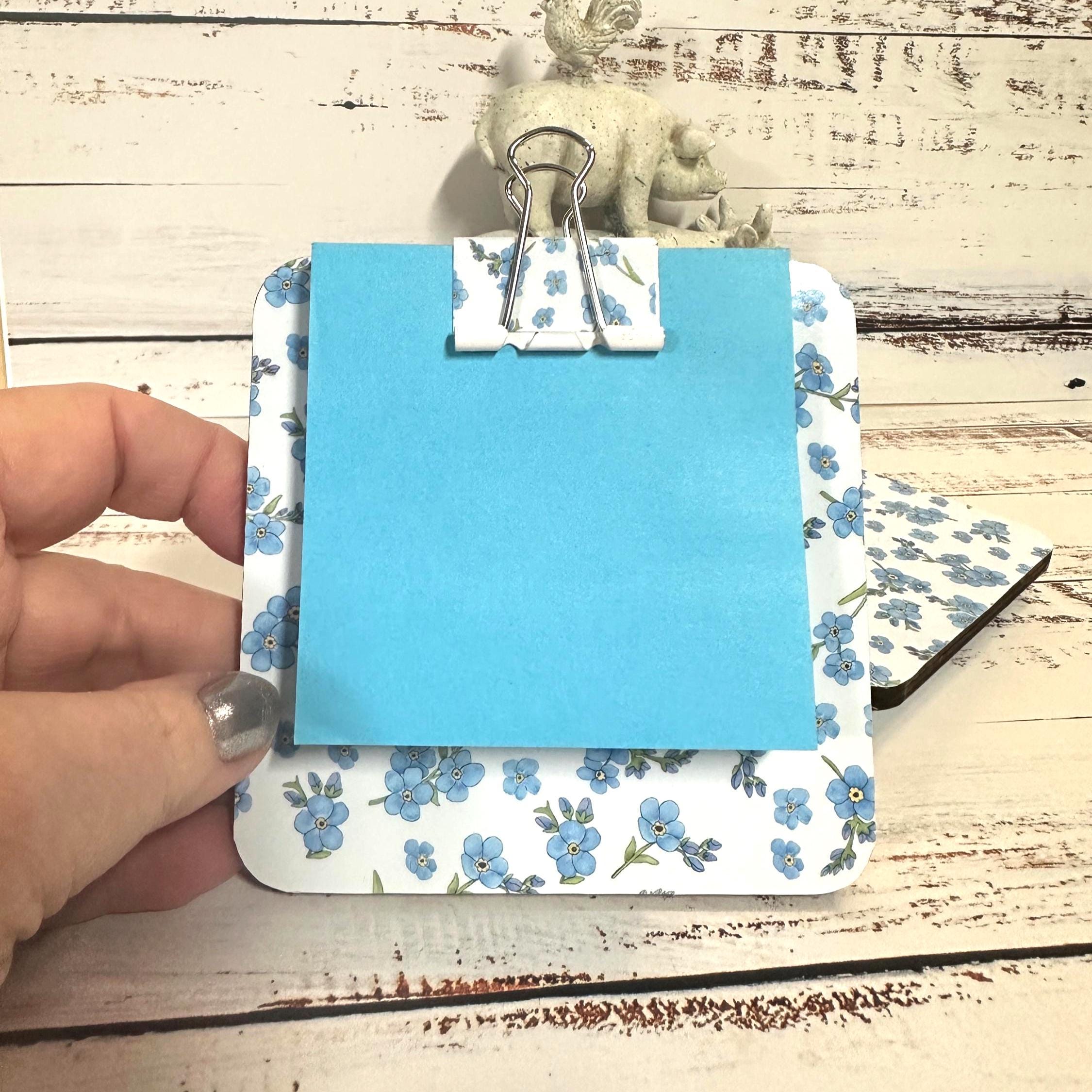 Handmade Sticky Note Holder - Clip Board Design - Memo Holder - Perfect ...
