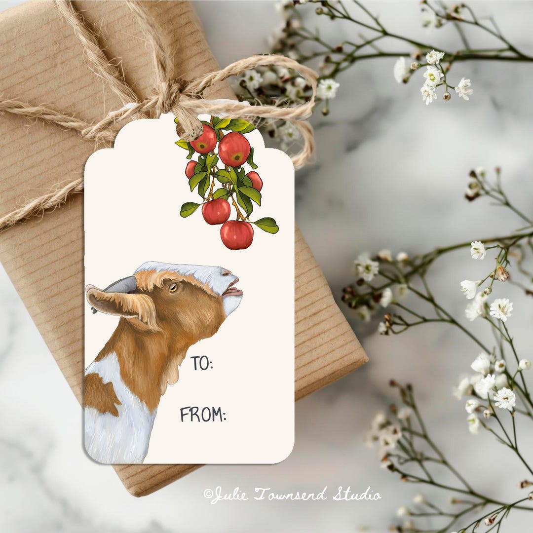 Adorable Goat Gift Tags - Set of 8 Hand Cut Tags - Handmade Tags for ...