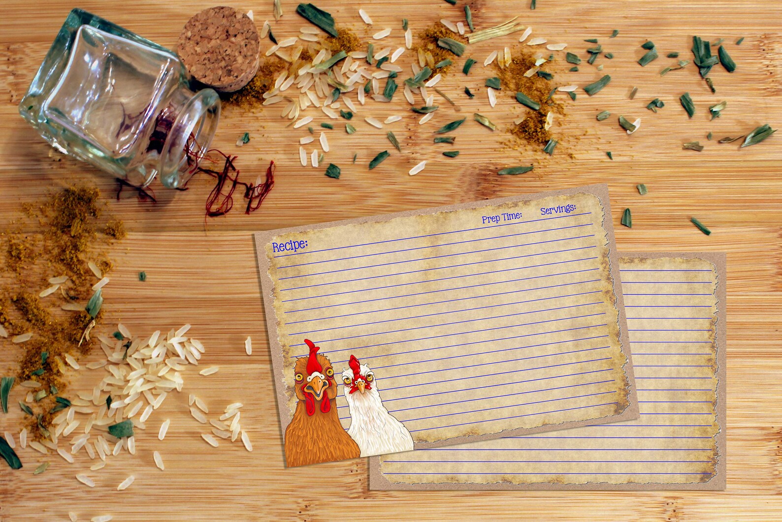 Silly Chicken Recipe Cards Country Kitchen Chicken Lover - Etsy