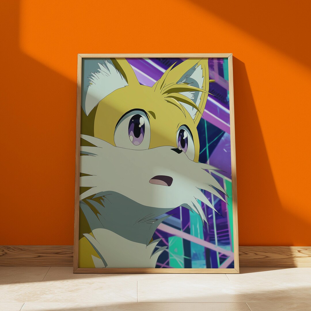 Tails Close up Anime - Printable Wall Art - Digital Print - Download ...