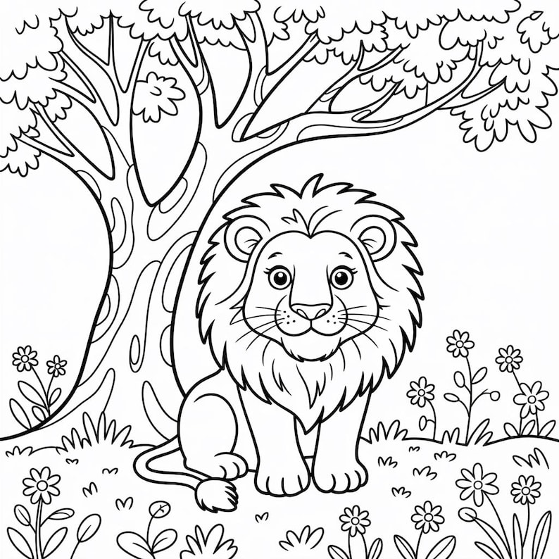 Animal Coloring Pages for Kids, Animals (digital Download - Etsy