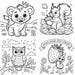 61 Animal Coloring Pages – 3000x3000 JPG Printable Coloring Book for ...