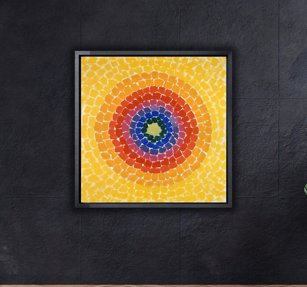 Alma Thomas Resurrection Canvas Wall Art Print,alma Thomas Yellow Art ...