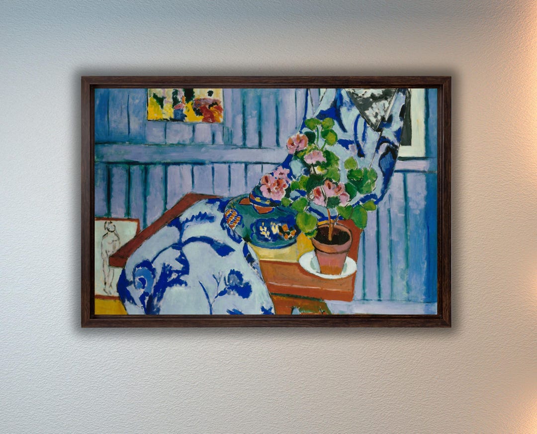 Henri Matisse Still Life With Geraniums Landscape Poster Print,vintage ...