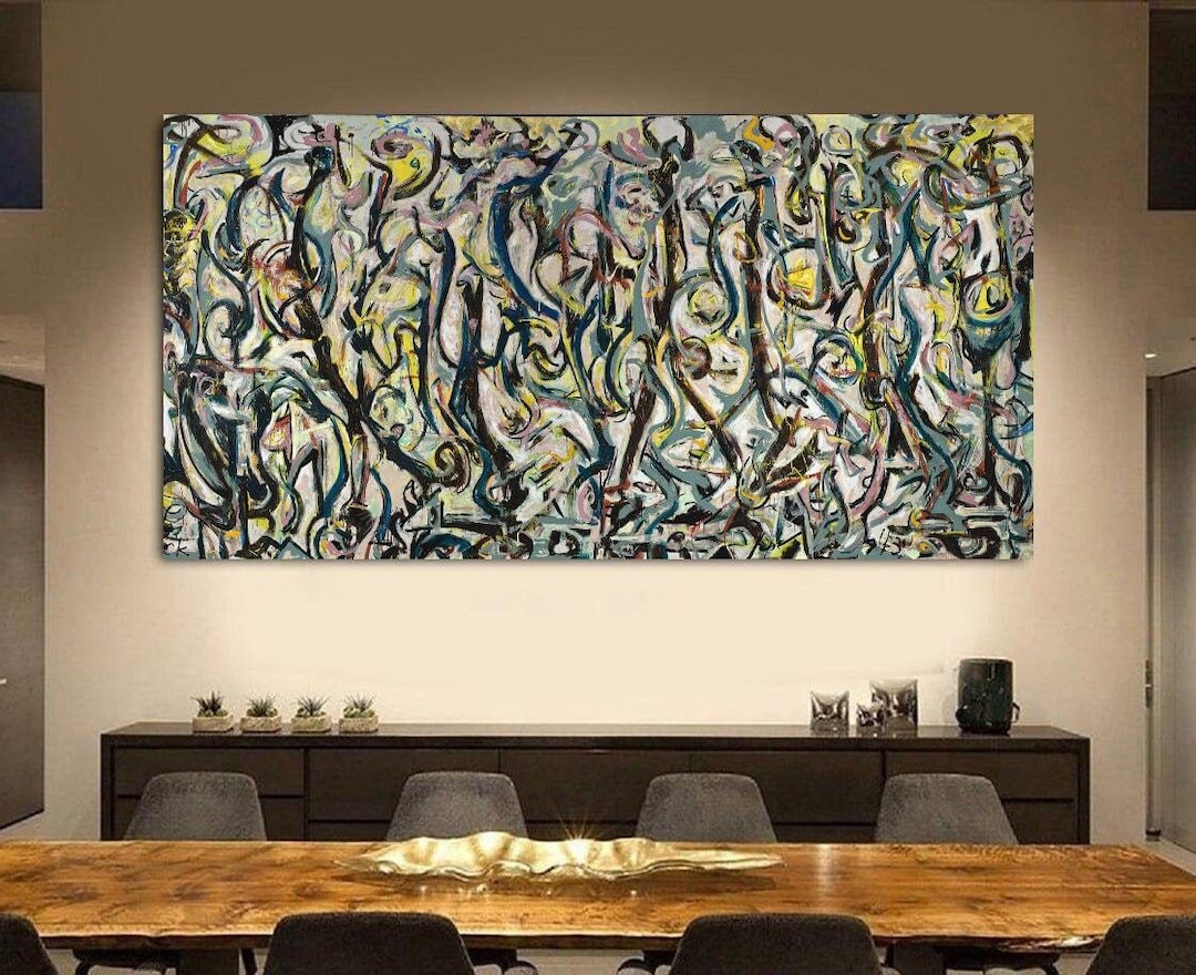 Jackson Pollock Canvas Wall Art Print,abstract Wall Art,home Living ...