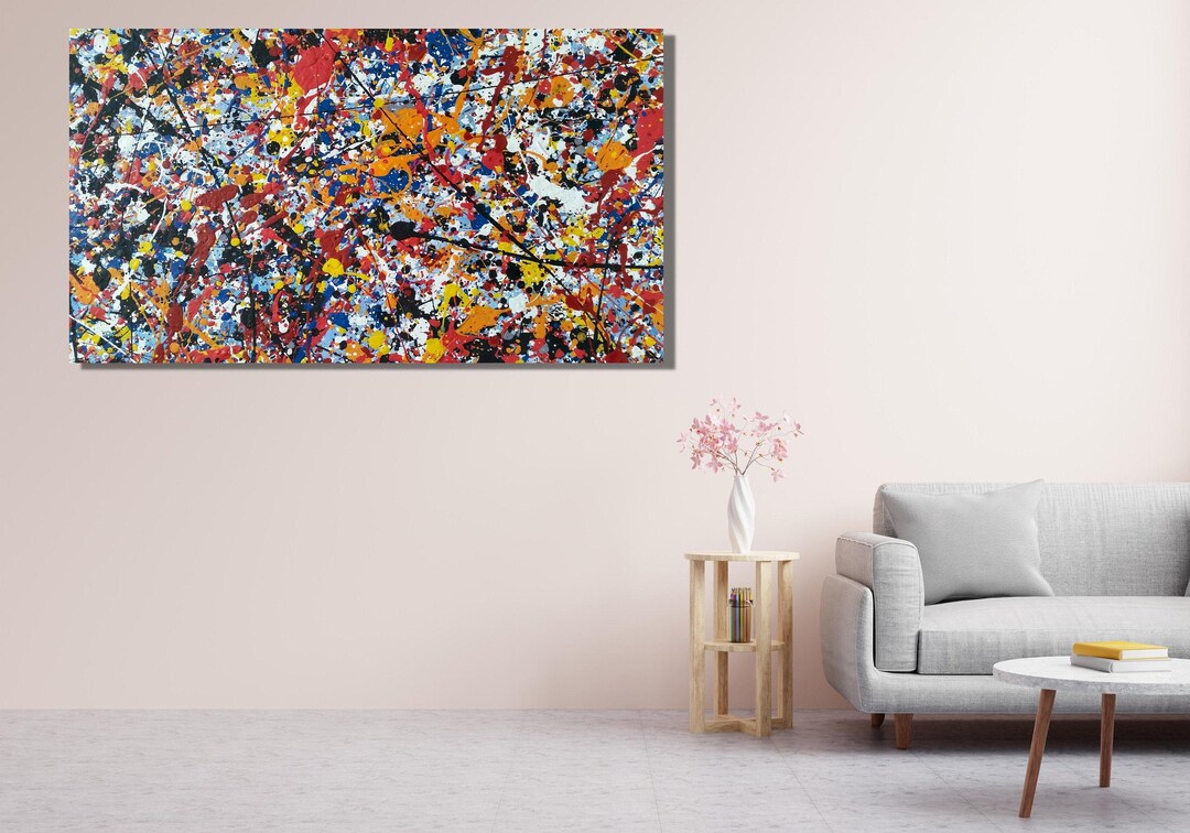 Pollock Painting Abstract Art,jackson Pollock Canvas Wall Art Print ...