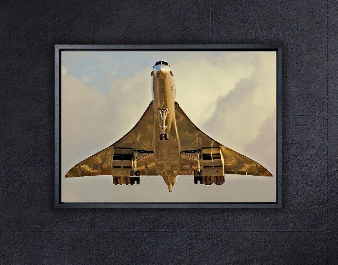 Military Jet Concorde Canvas Wall Art Print,fighter Jet Concorde Poster ...
