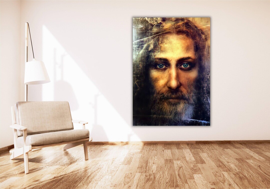 Lord Jesus Face Poster Print Art,lord Jesus Canvas Wall Art Print ...