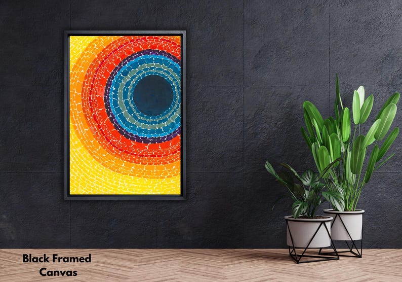 Alma Thomas the Eclipse 1970 Poster/canvas Wall Art Print,colorful Art ...