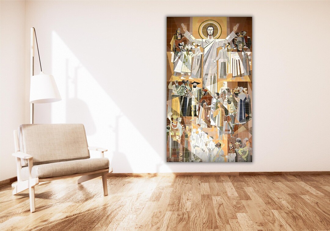 Touchdown Jesus Poster Print Art,touchdown Jesus Canvas Wall Art,notre ...