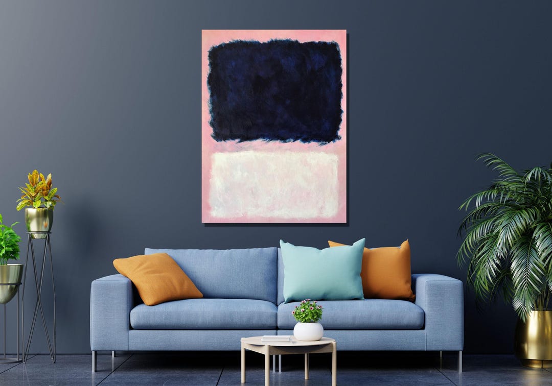 Mark Rothko Pink Blue Art,mark Rothko Vintage Exhibition Poster,mark ...