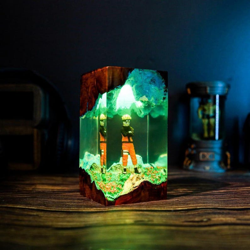 Naruto Epoxy Night Light, Anime Figure Resin Art Lamp, Desk Lamp ...
