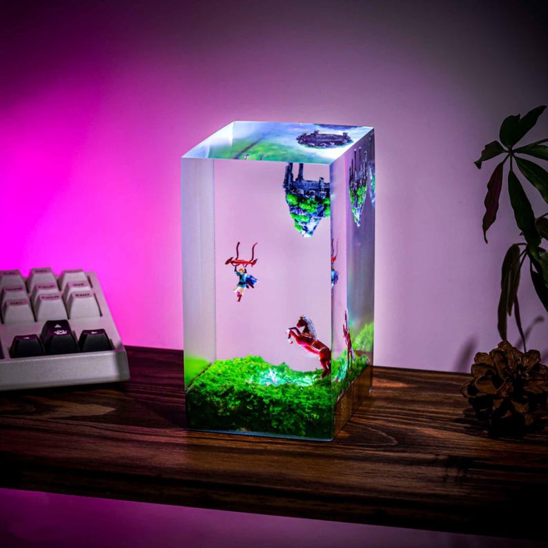 Totk's Sky Islands Legend of Zelda Epoxy Lamp Ver 2, Tears of the ...