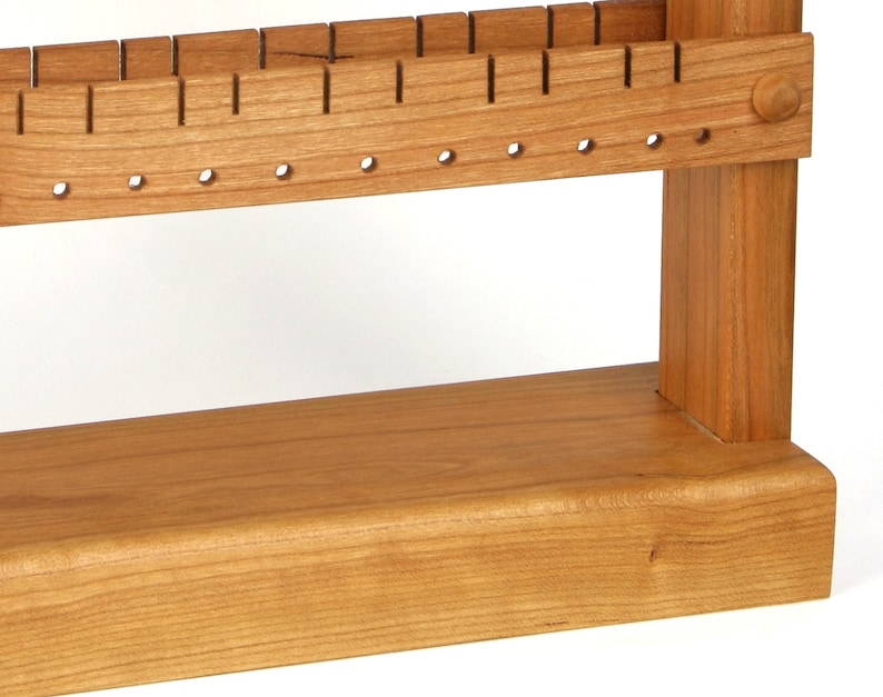 Cherry Double-sided Earring Holder Stand, Country Wood Jewelry Display ...