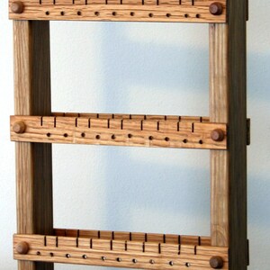 Earring Holder Stand - Jewelry Organizer, Oak, Wood, Double-sided ...