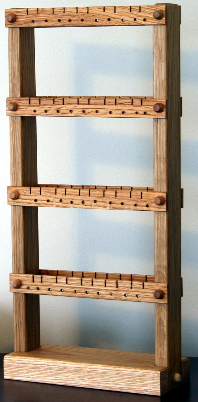 Earring Holder Stand Jewelry Organizer Oak Wood - Etsy