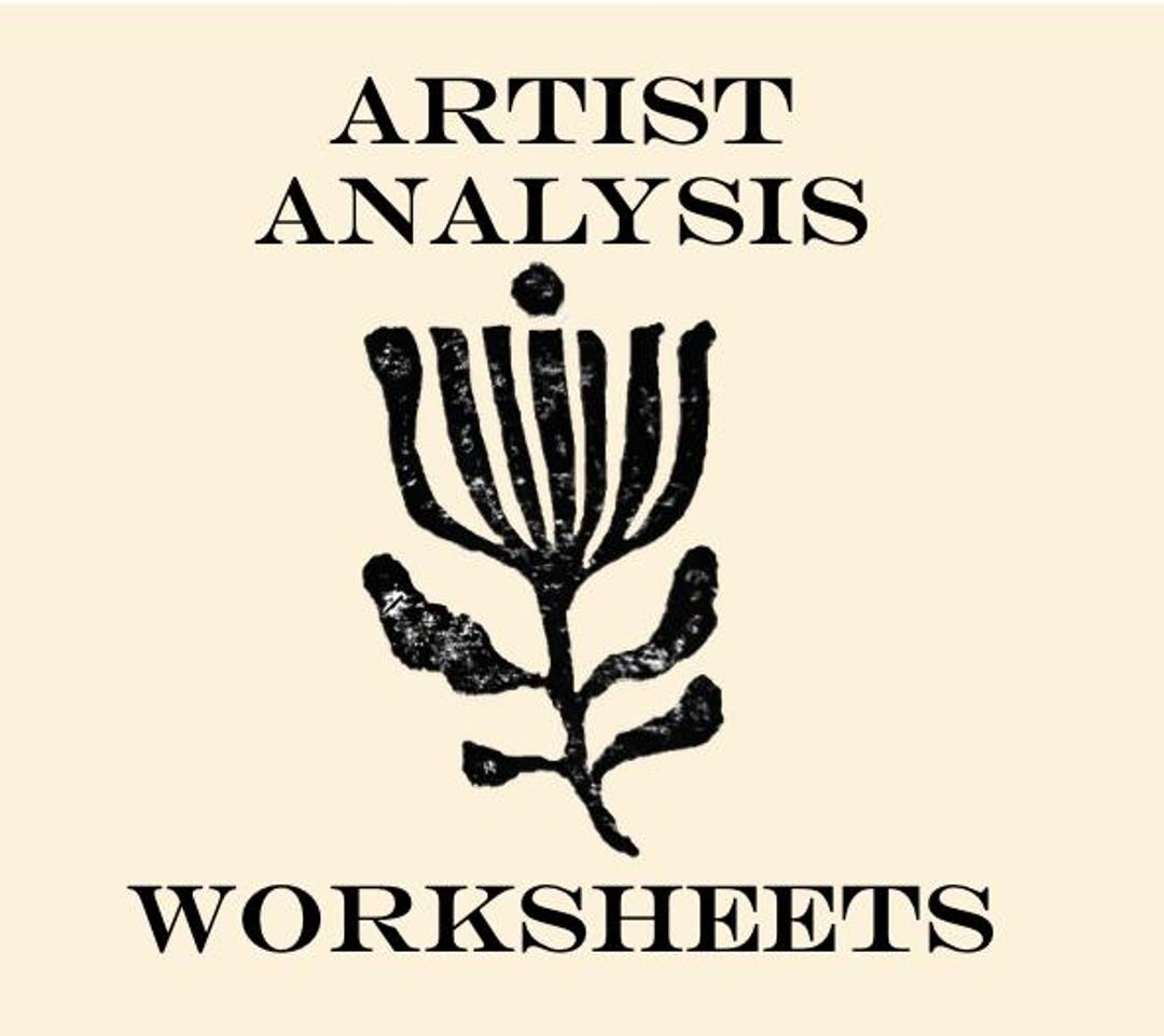 GCSE Art – Artist Analysis Worksheets (x 10) | Printable & Editable | KS4 Art Resource With ...
