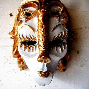 Abstract Mask Flowerpot Functional Decorative Contemporary 3d Wall ...