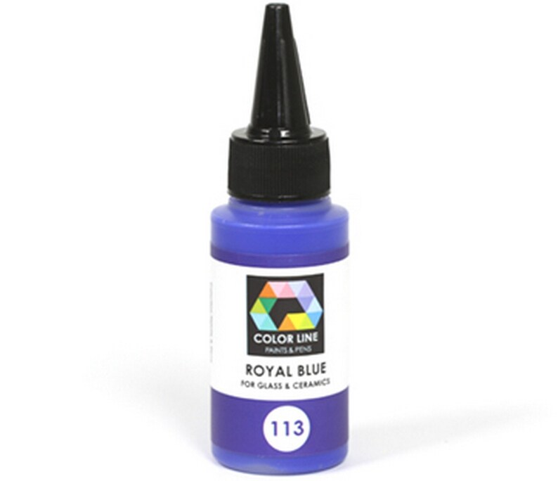 Royal Blue Color Line Enamel Pen (bullseye 008489) by Stallings Stained ...