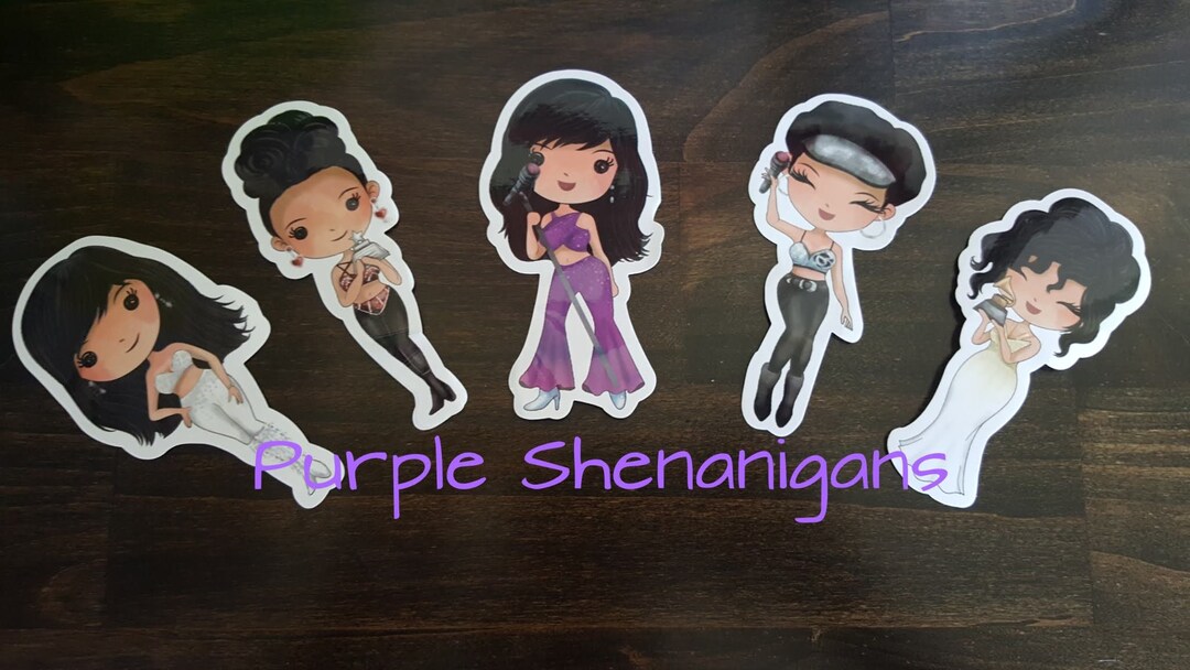 TWO Vinyl Sticker Sets of 5 Different Images - Etsy