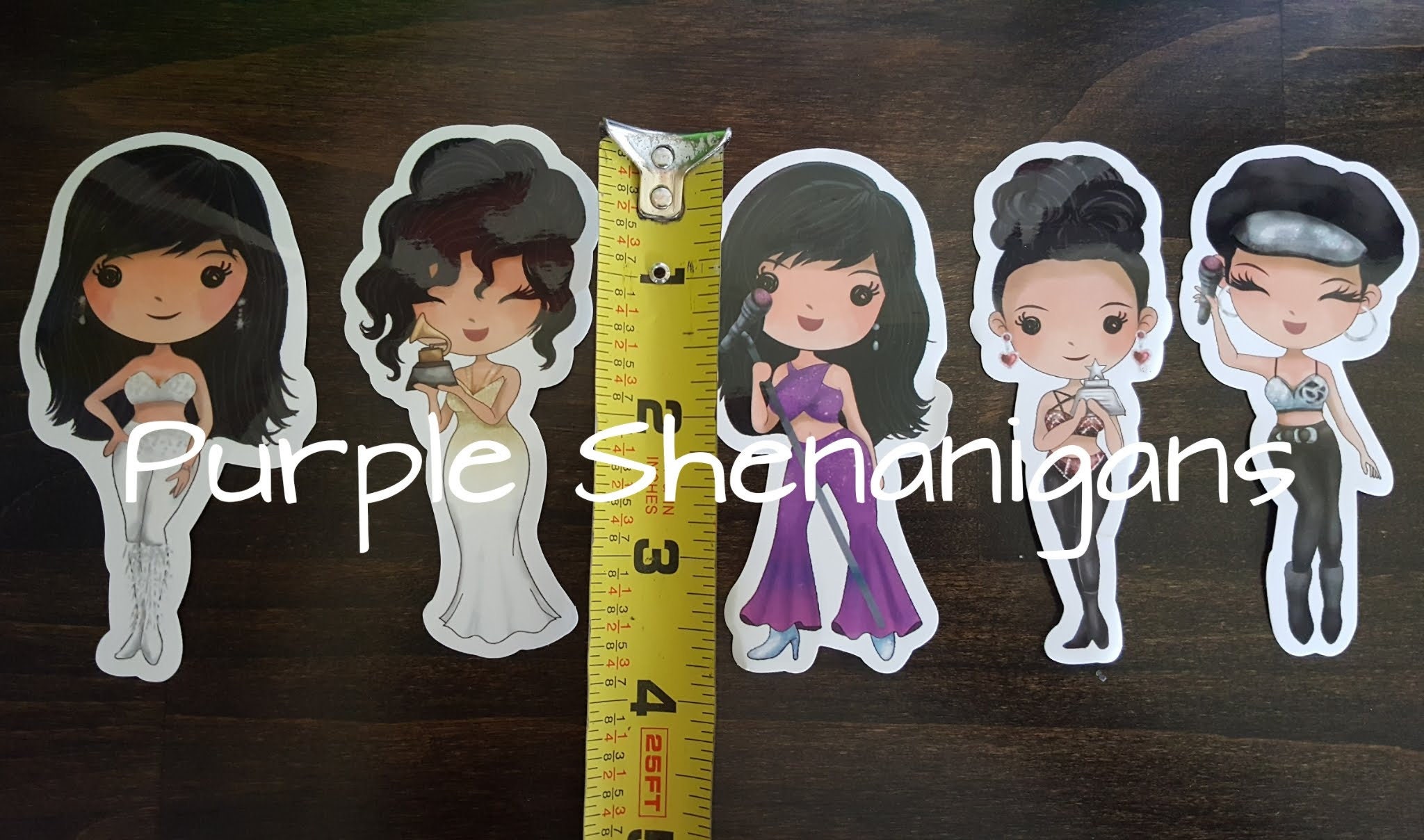 TWO Vinyl Sticker Sets of 5 Different Images - Etsy