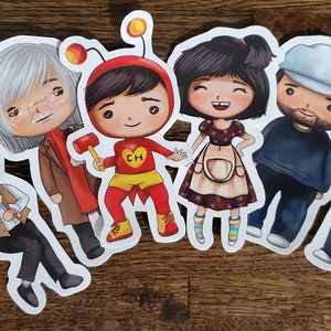 ONE Vinyl Sticker Set of 6 Different Images | Etsy