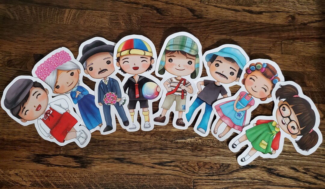 ONE Vinyl Sticker Set of 8 Different Images - Etsy