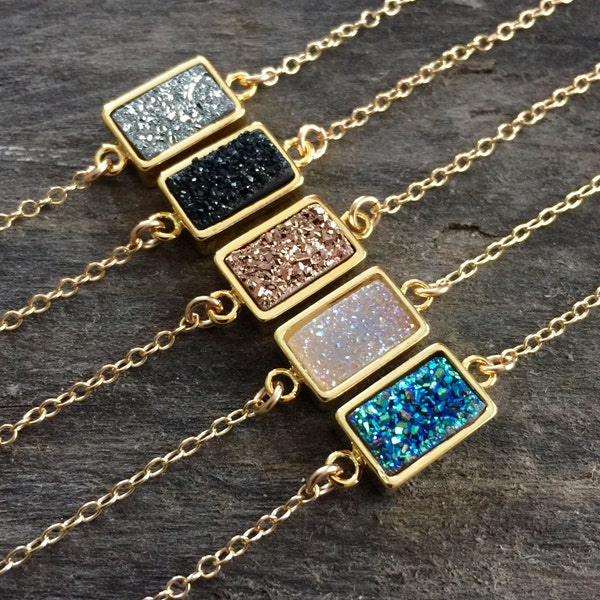 Druzy Bracelet - Etsy