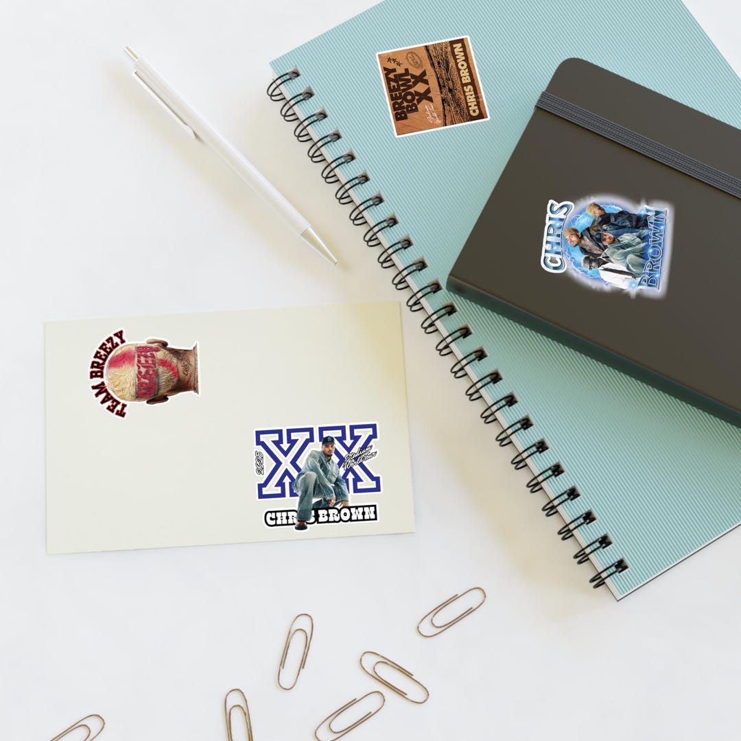 Chris Brown Fan Art Stickers: Vinyl Decals for Laptop, Phone - Etsy