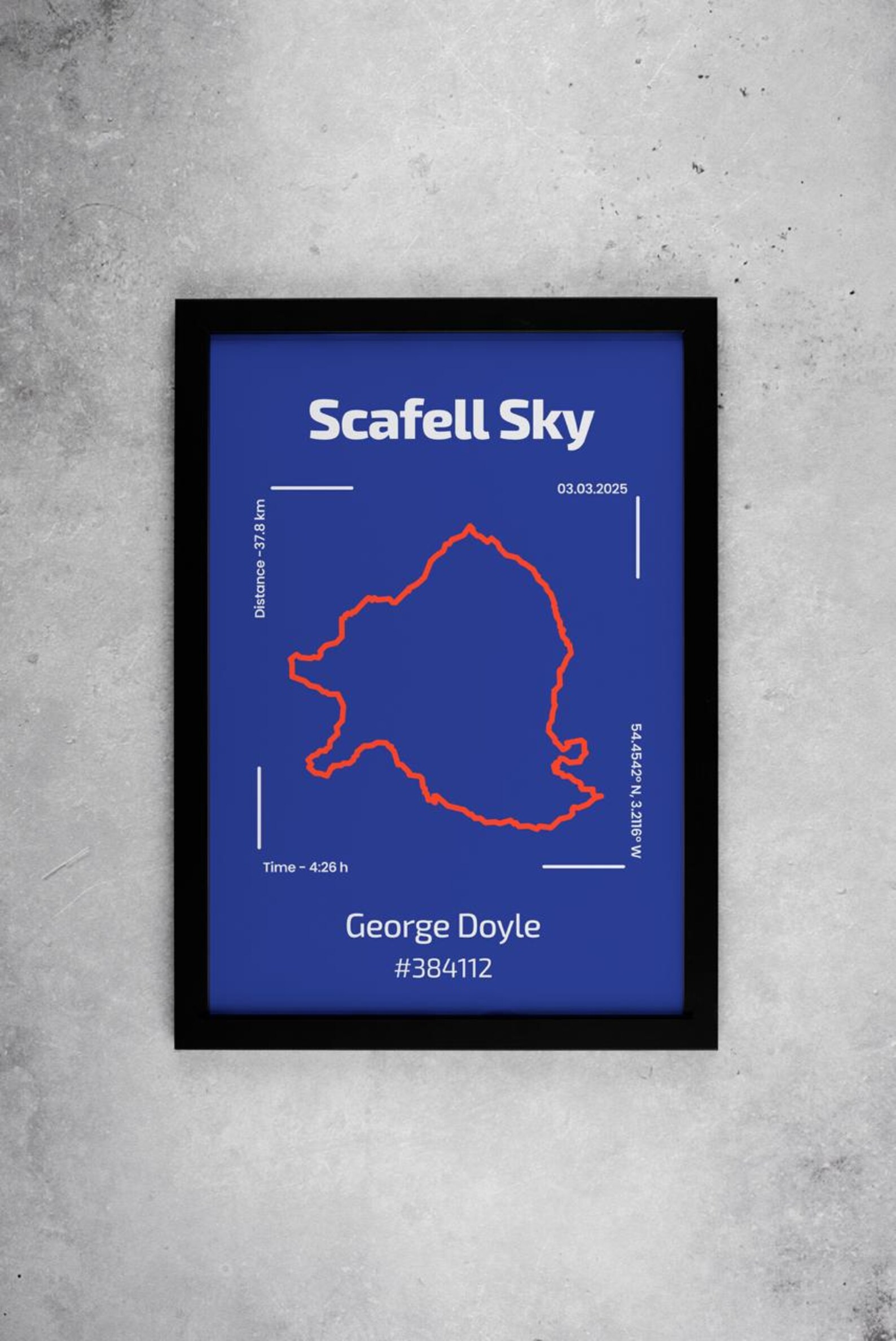 Custom Route Map | Personalised Run, Ride or Hike Poster | Strava Art ...