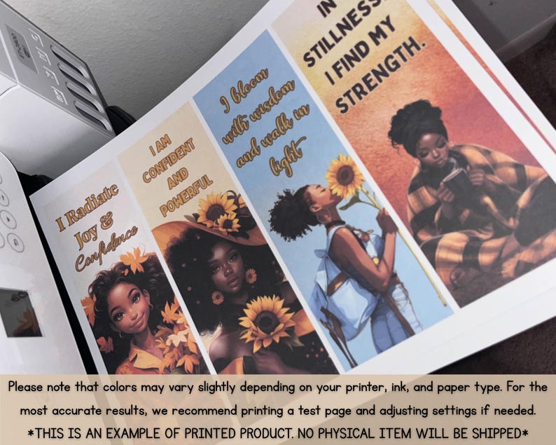 Black Girl Joy Printable Bookmarks, Reading Accessories for Women ...