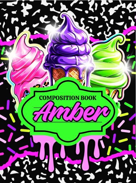 Editable Girl Notebook Cover Templates – Back to School Composition ...