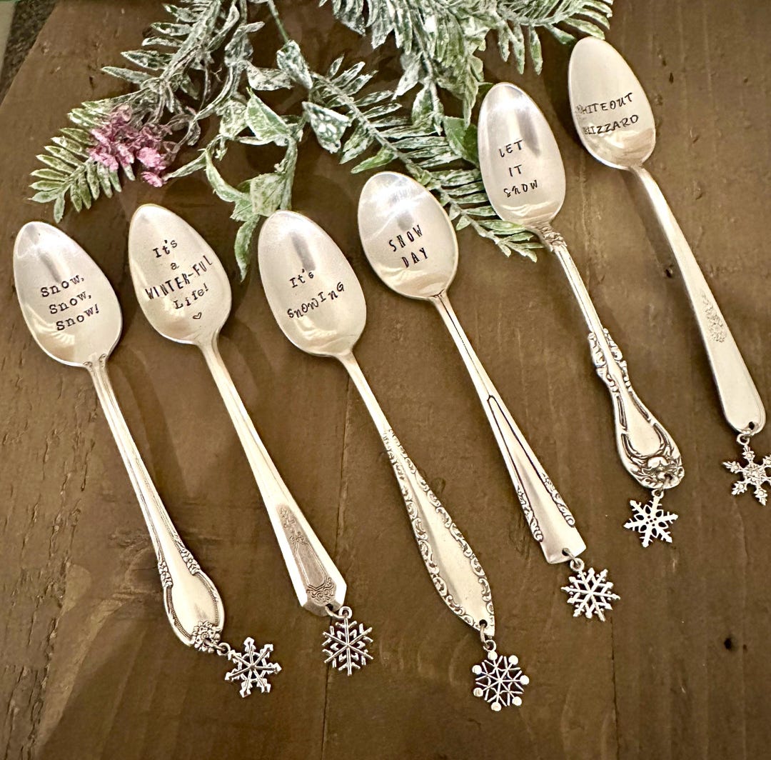 Personalized Teaspoon | Hot Cocoa Spoon | Coffee Spoon | Hand Stamped ...