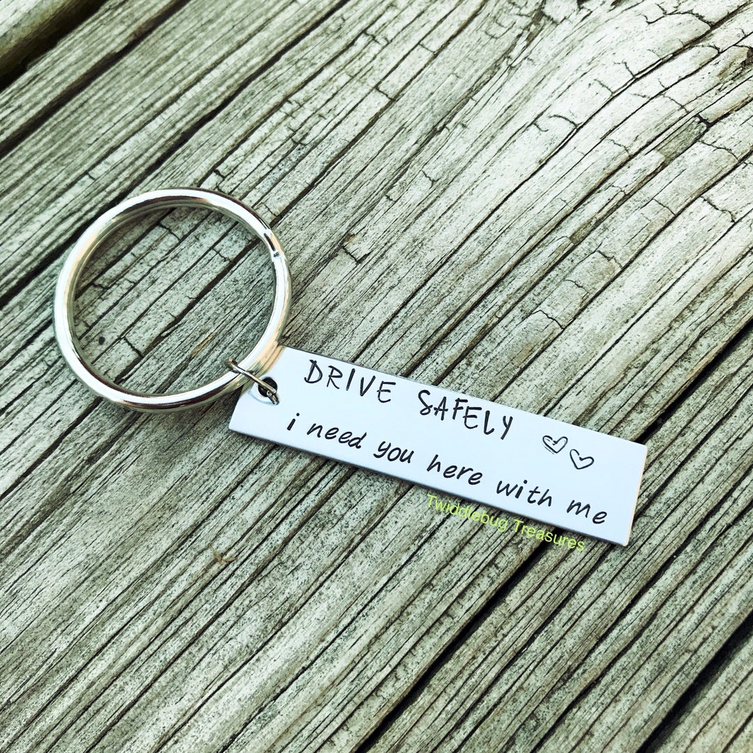 Drive Safely Keychain - Etsy