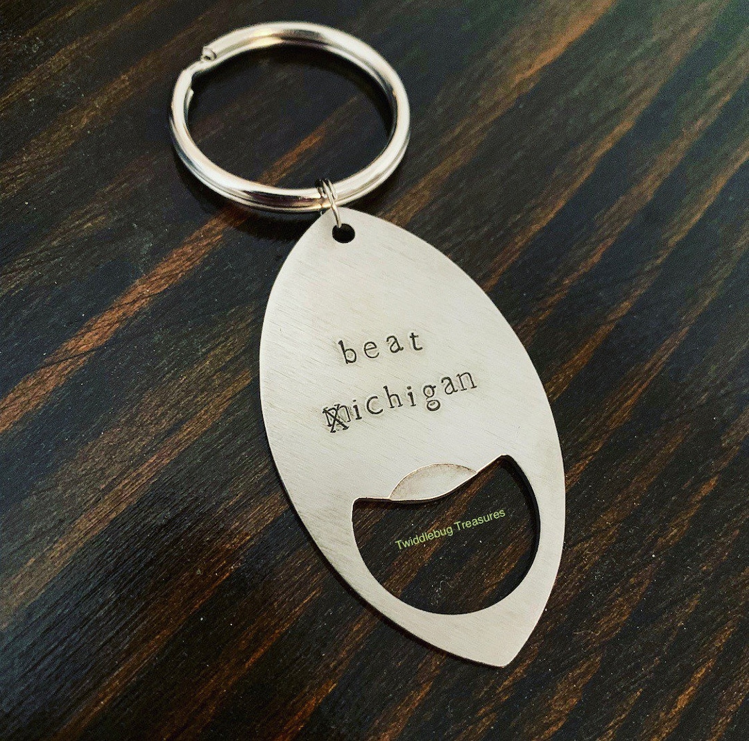 Ohio State Keychain OSU Keychain Buckeyes Keychain Personalized Bottle ...