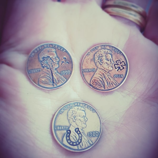 Hand Stamped Penny - Etsy