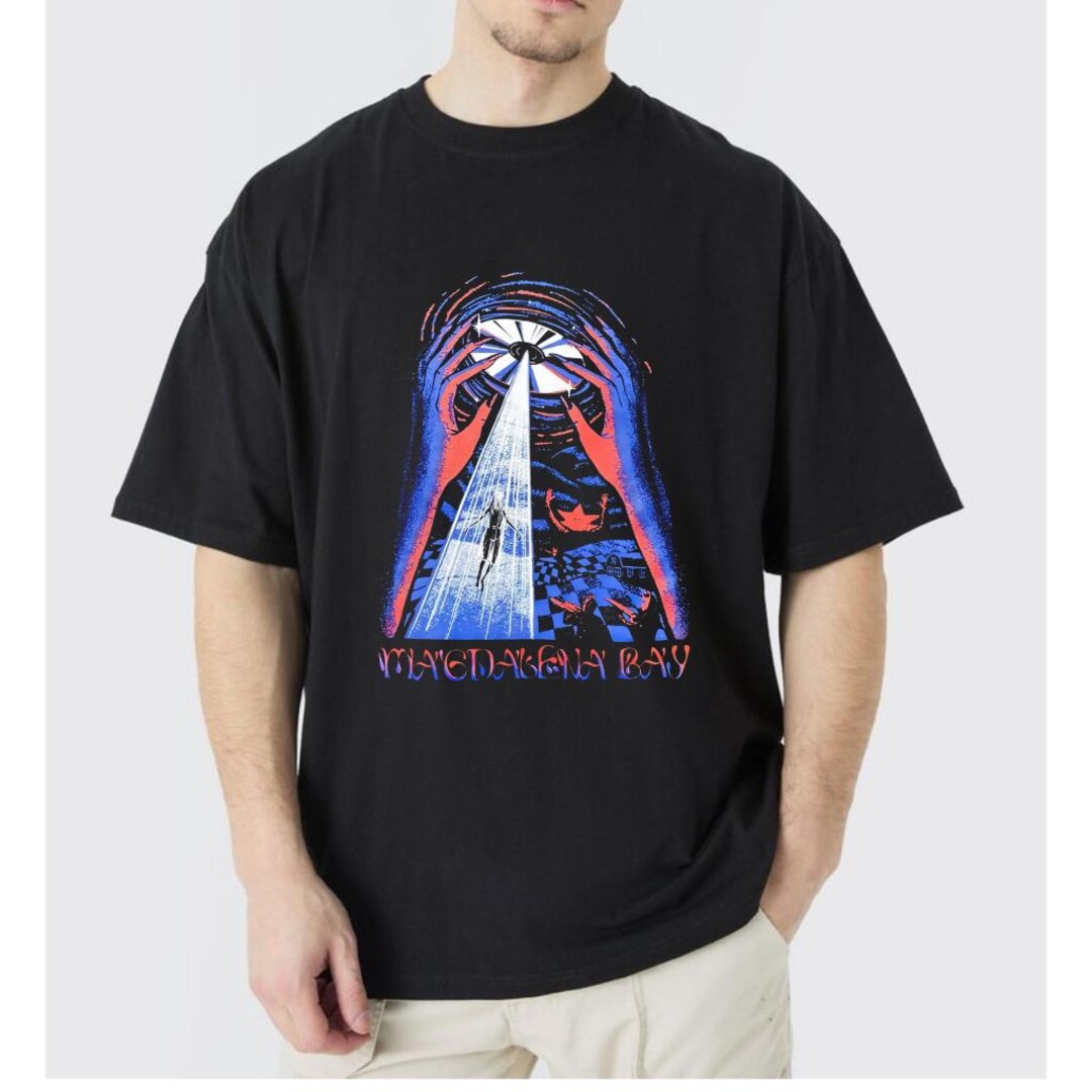 Synthwave Inspired Graphic Tee, Retro Tour Style T-shirt, Unisex Music ...